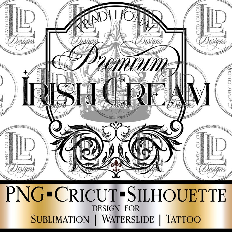 Traditional Irish Cream Label Instant Download Vintage Irish - Etsy Canada