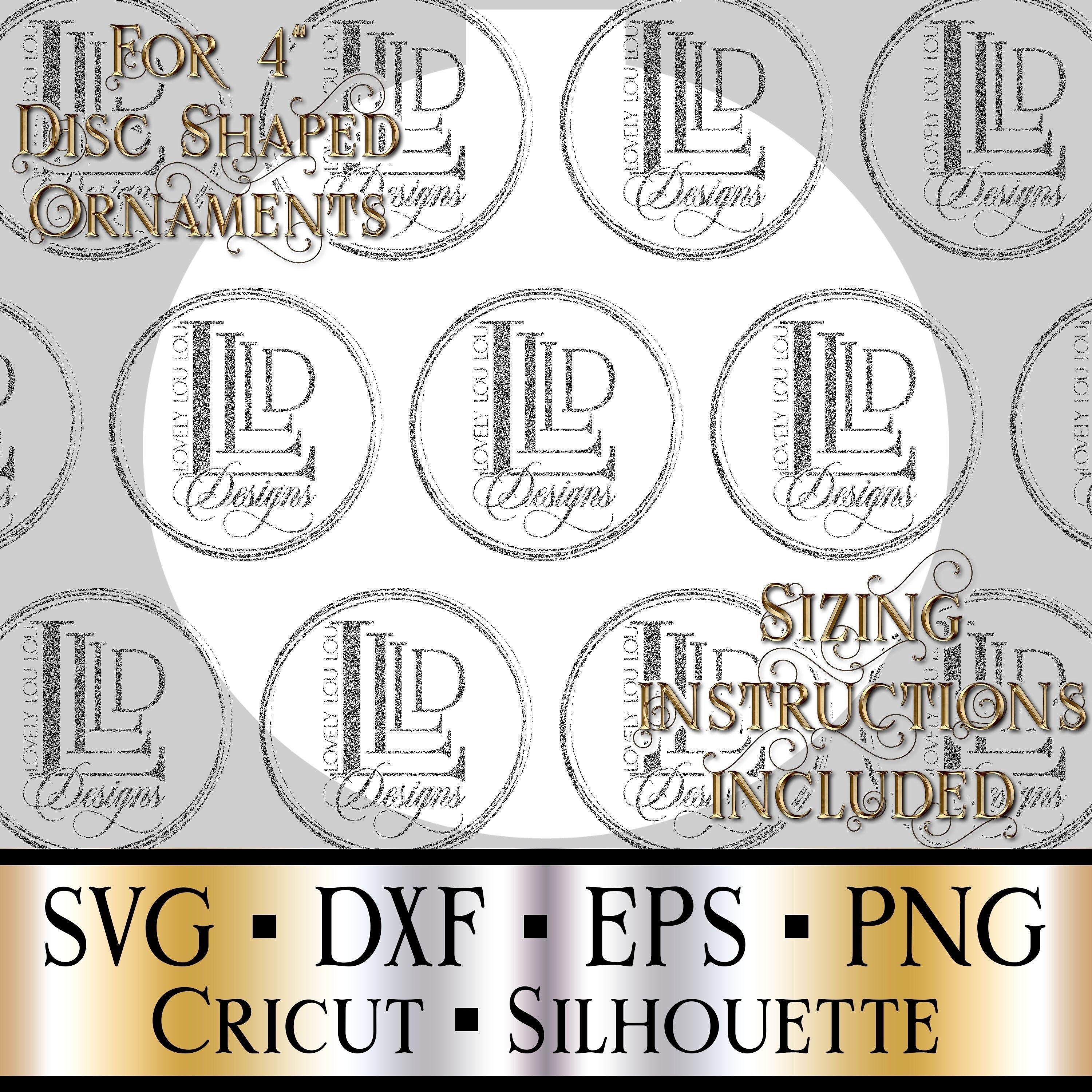 Floating Ornament Insert Template for 4 Inch Disc Shaped - Etsy UK