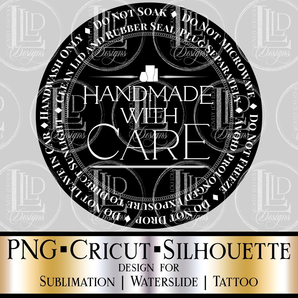 Handmade With Care Instructions Instant Download Care - Etsy