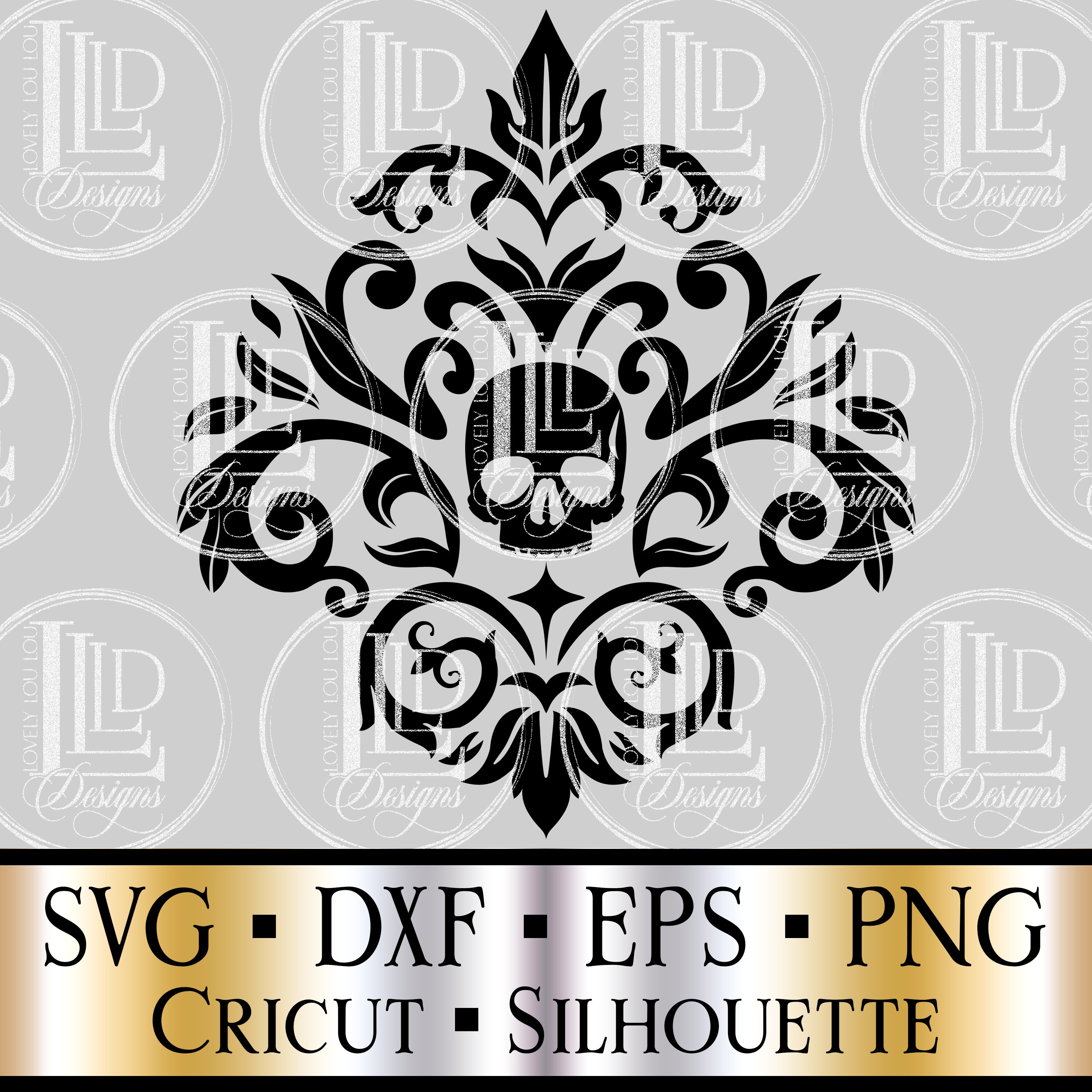 Deadly Skull Damask Seamless Pattern | Baroque, Vintage, Victorian ...