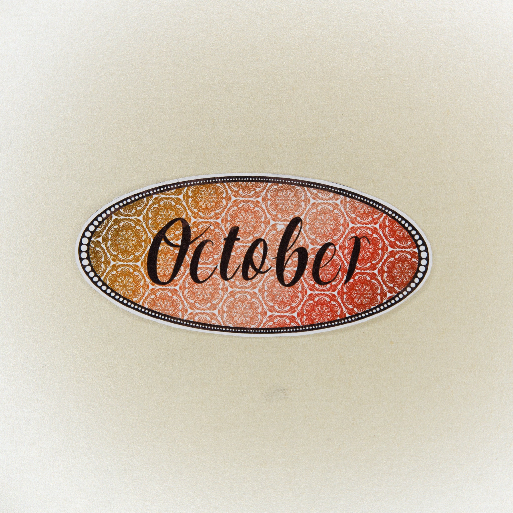 October Sticker October Planner Sticker Planner Vinyl | Etsy