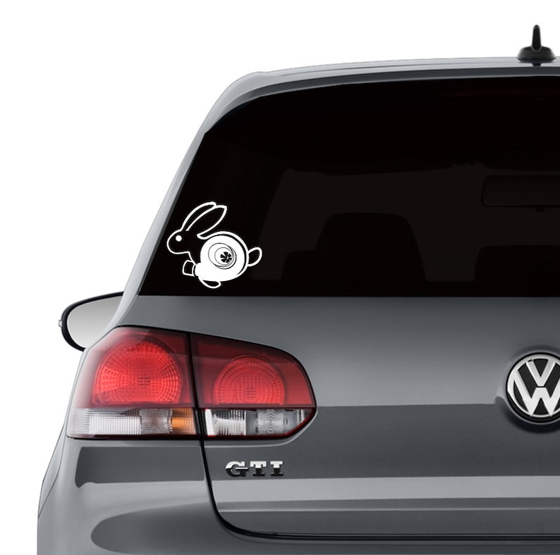 Turbo Rabbit Vinyl Decal Sticker VW GTI Decal Laptop Decal | Etsy
