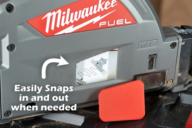 Milwaukee Tool M18 FUEL Plunge Track Saw Arbor Hole Cover Improved Dust ...