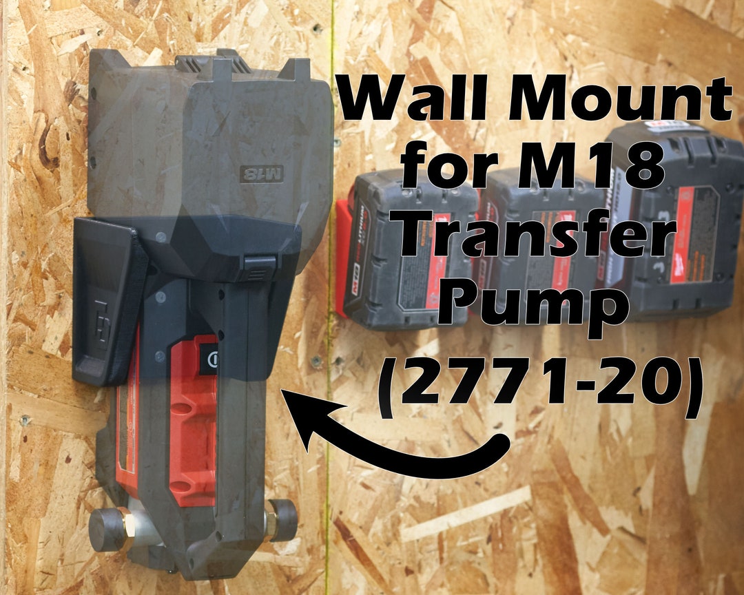Milwaukee Tool M18 Transfer Pump Wall Mount Storage Organization 2771 ...