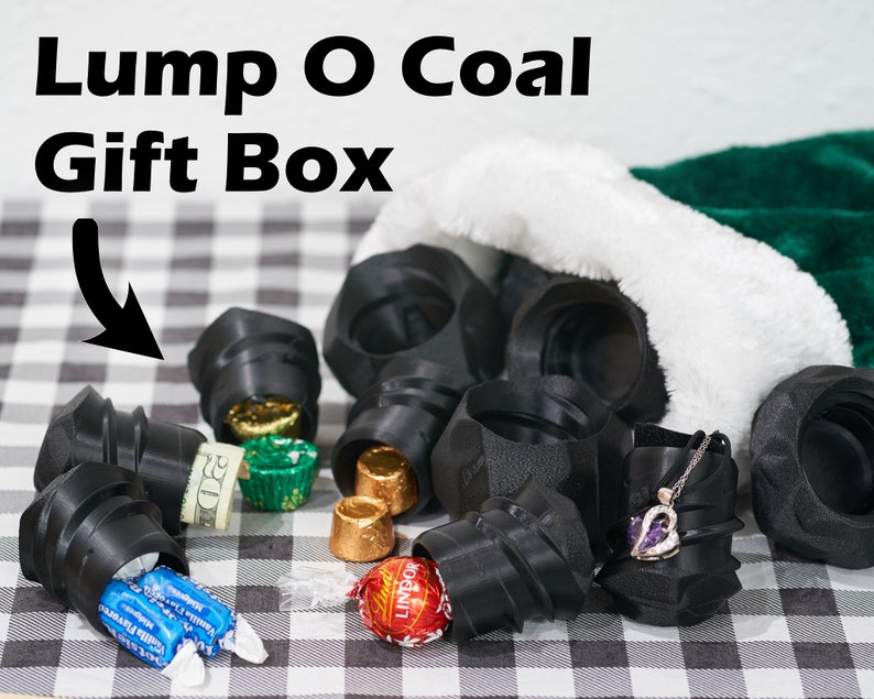Lump O Coal Christmas Gift Box - Etsy