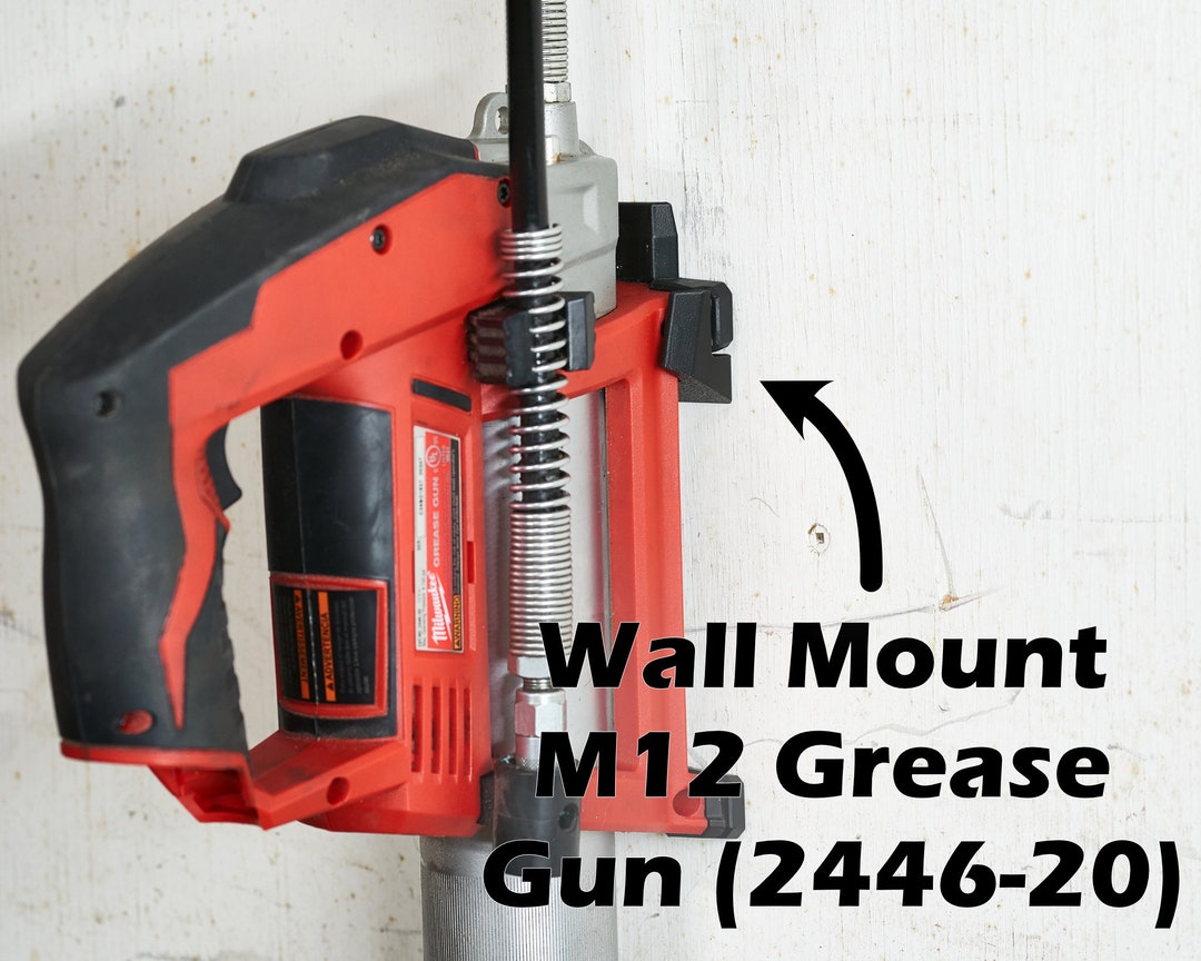 Wall Mount for Milwaukee Tool M12 Grease Gun Organization and Storage ...