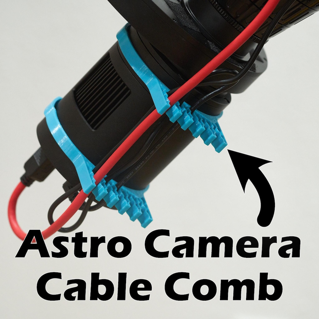 Cable Management Guide Comb for ZWO ASI Astrophotography Cameras Toupek ATR Skyeye Astro 78mm ...