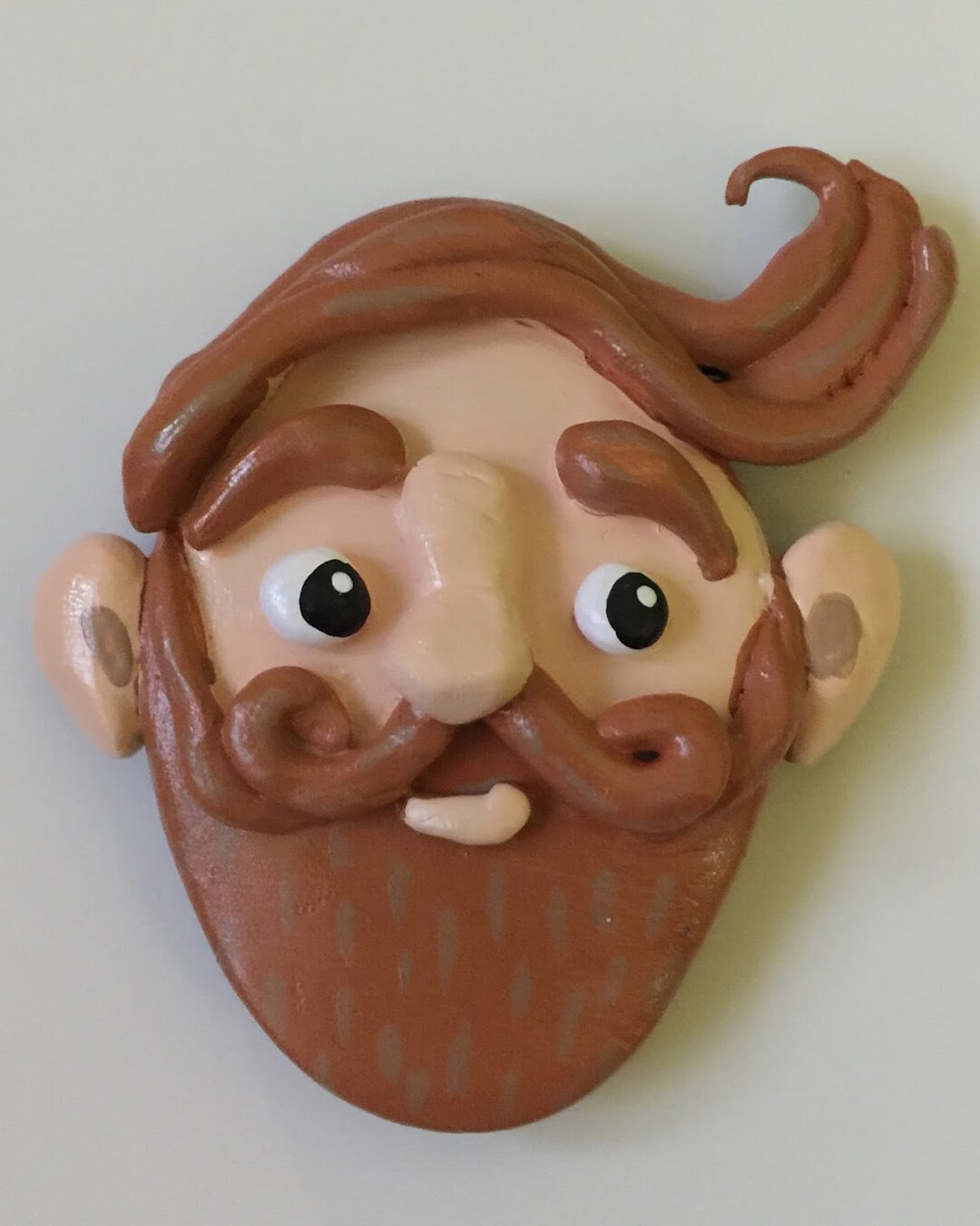 Hipster/man/clay/magnet/beard/mustache/handsome/diversity/handmade/hand ...