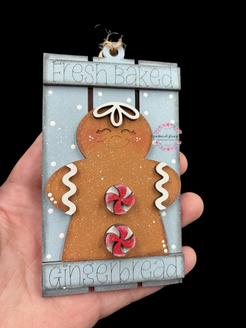 Christmas Gift Card Holder, Christmas Ornament, Gingerbread Man ...