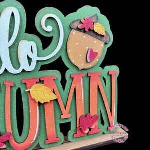Hello Autumn, Autumn Decor, Autumn Shelf Sitter, Fall Decor, Fall ...