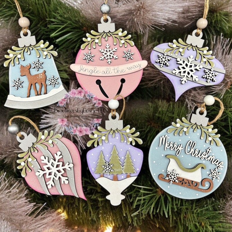 Pastel Ornaments - Etsy