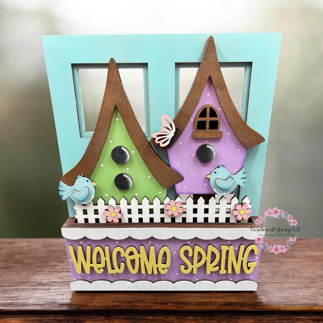 Welcome Spring Add-on, Spring Decor, Interchangeable Decor, Window Box ...