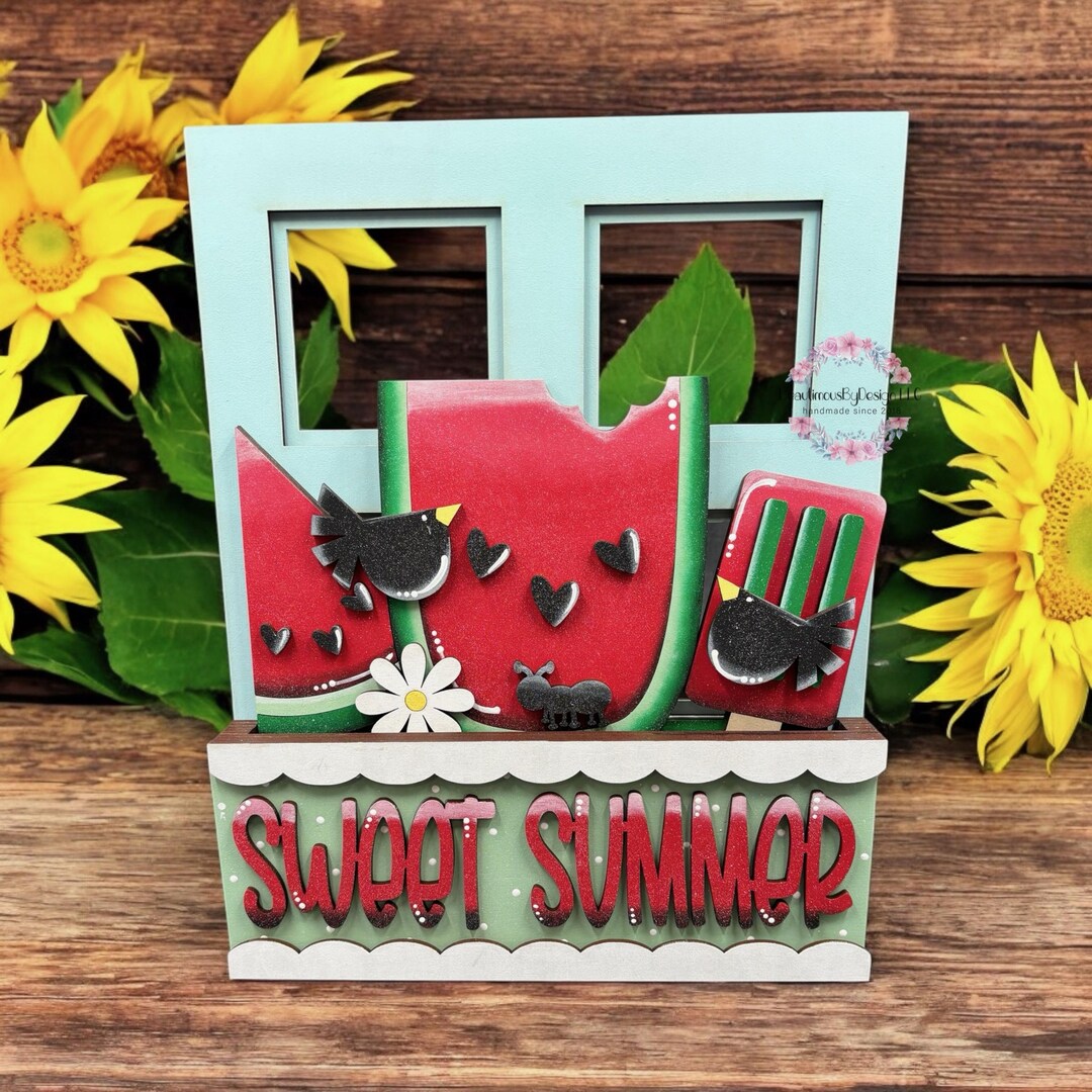 Sweet Summer Add-on, Watermelon Decor, Summer Decor, Interchangeable ...
