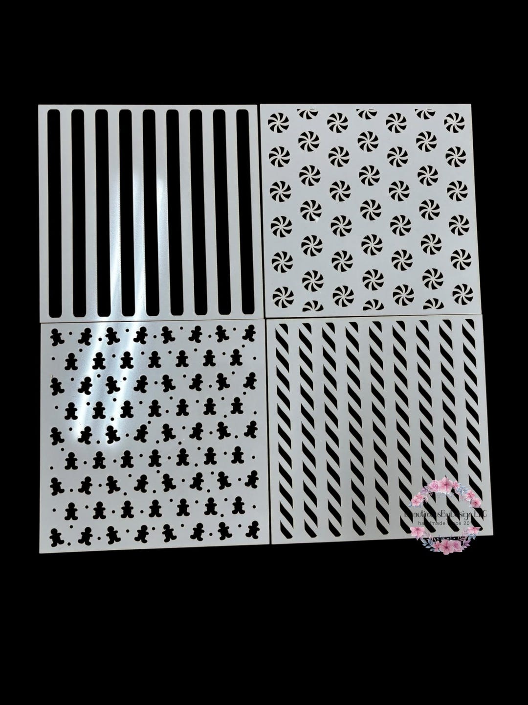 Christmas Stencil: 5.75" Mylar Craft Stencil for Card Making ...