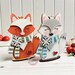 READY to PAINT Fox Shelf Sitter, DIY Christmas Decor, Paint Party ...