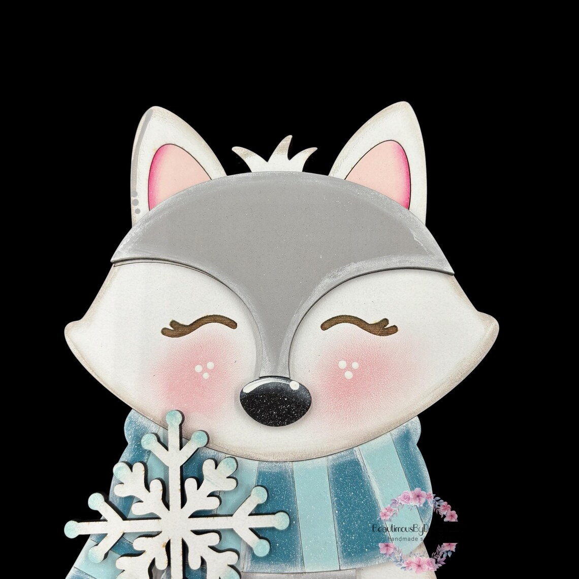 READY to PAINT Fox Shelf Sitter, DIY Christmas Decor, Paint Party ...