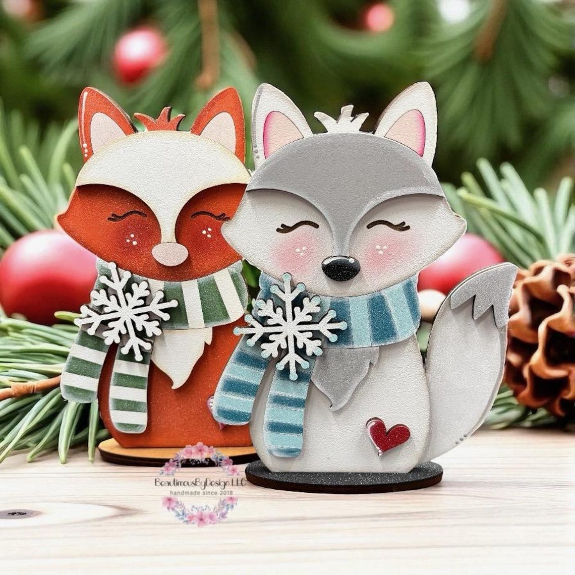 Fox Shelf Sitter, Winter Fox, Winter Shelf Sitter, Winter Decor ...