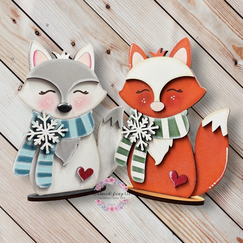 Fox Shelf Sitter, Winter Fox, Winter Shelf Sitter, Winter Decor ...