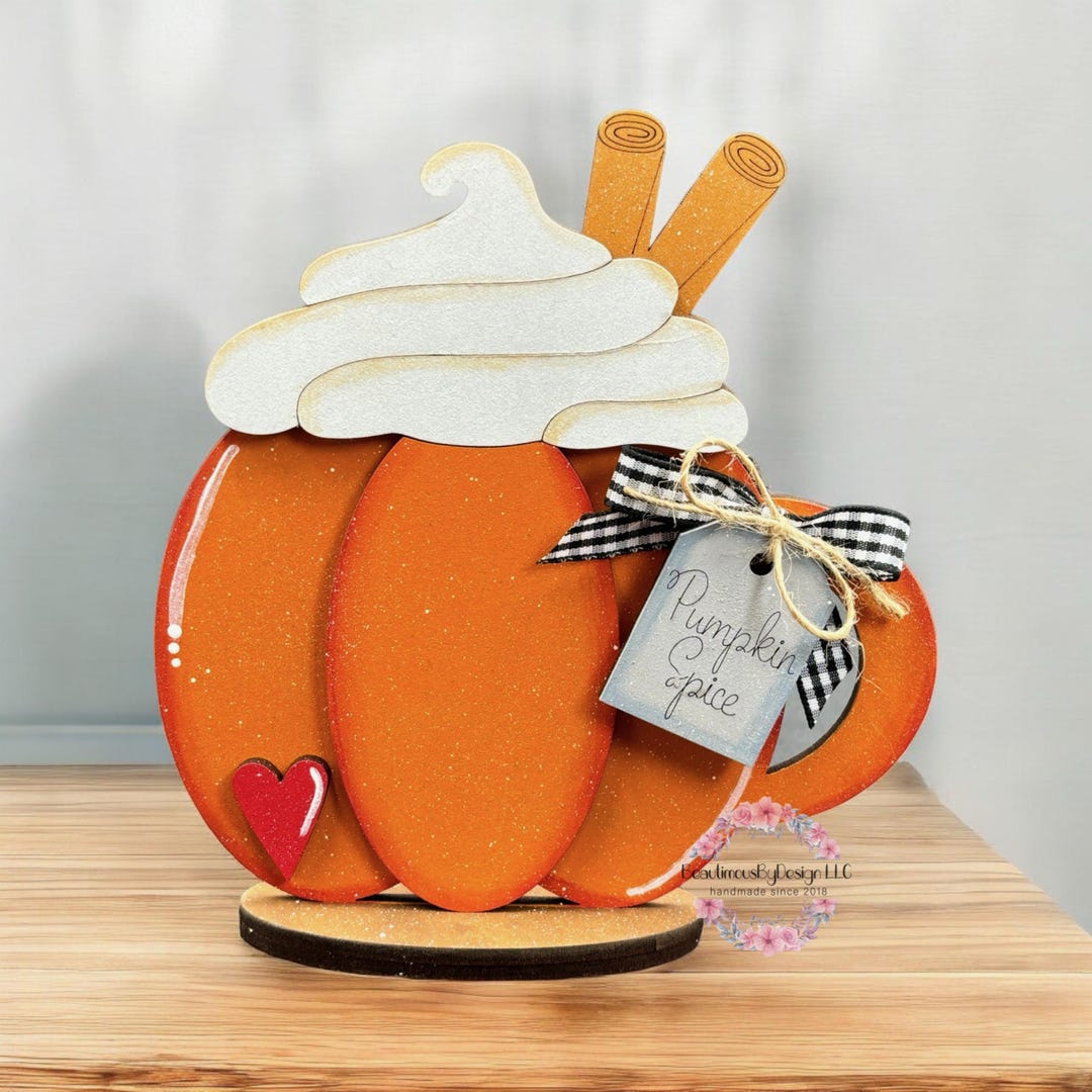 Pumpkin Decor, Autumn Decor, Pumpkin Spice Decor, Pumpkin Latte, Autumn ...