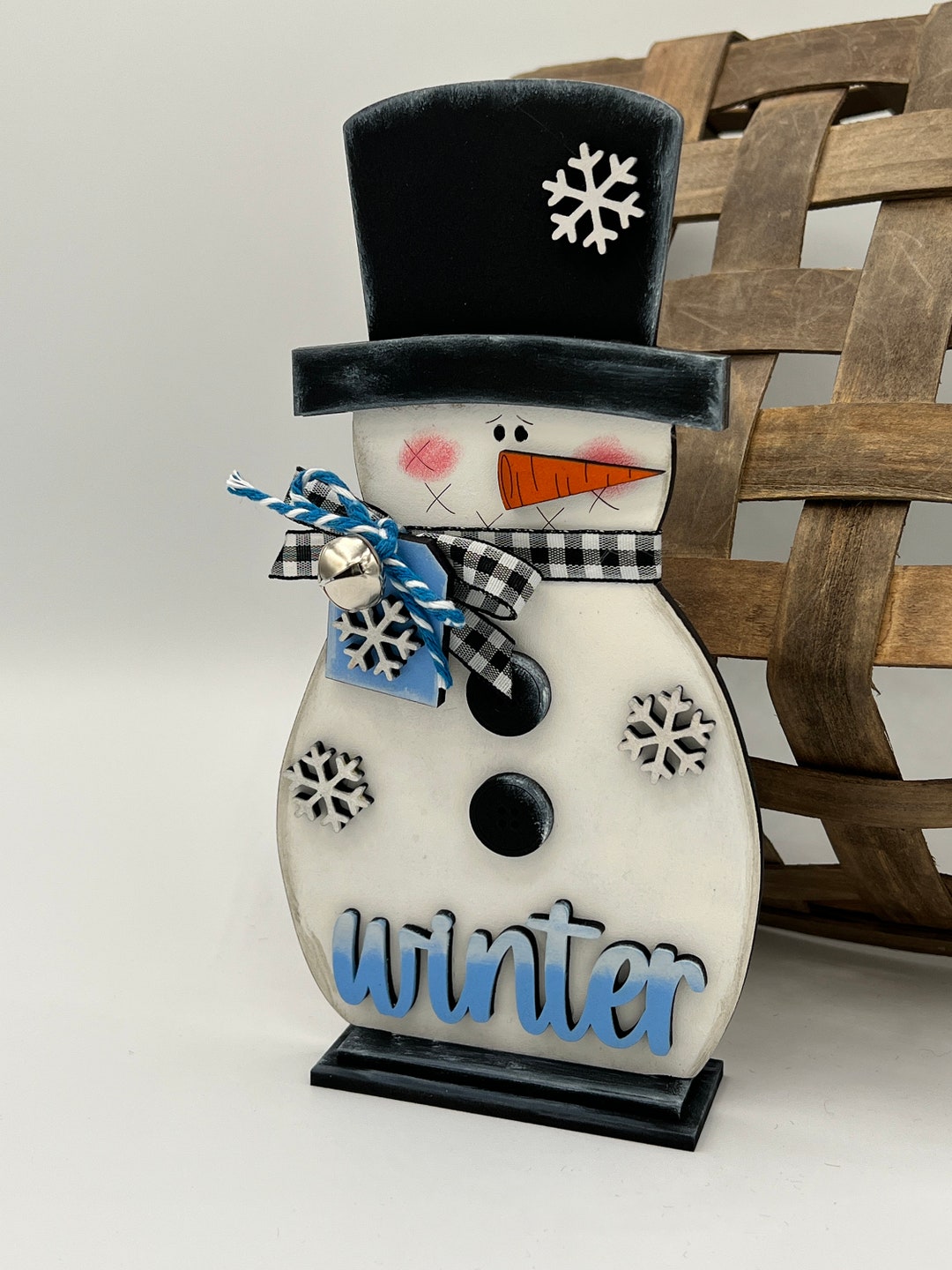 Snowman Decor, Snowman Shelf Sitter, Holiday Decor, Christmas Mantle ...