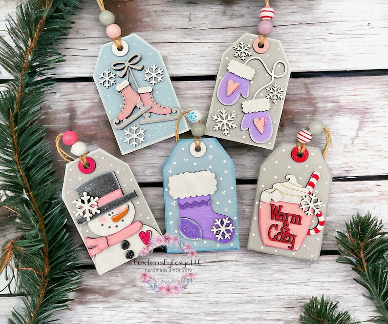 Christmas Gift Tag, Christmas Gift Card Holder, Winter Gift Card Holder ...