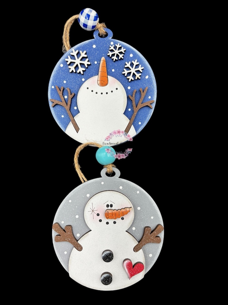 Christmas Ornament, Snowman Ornament, Christmas Decor, Snowman ...