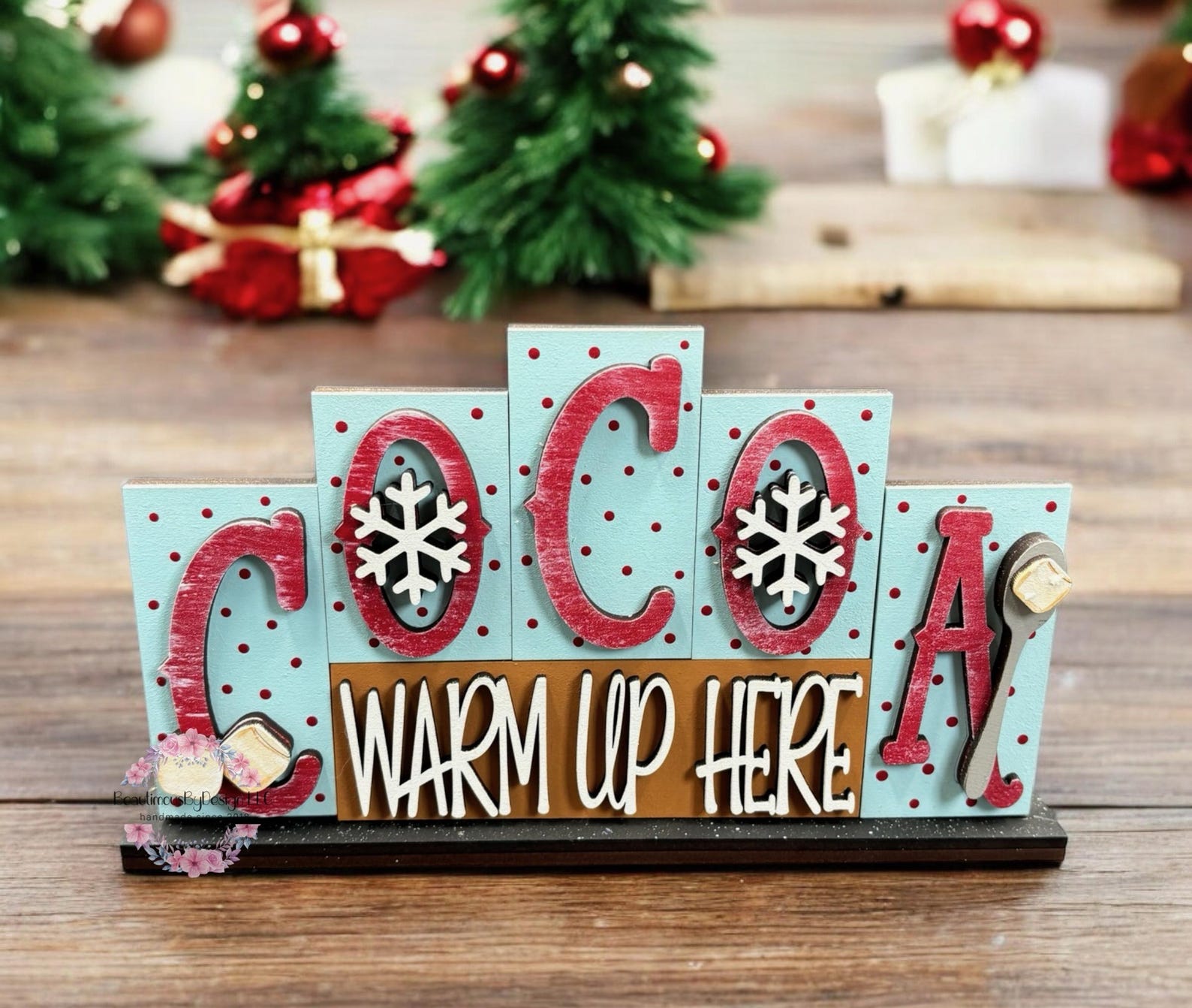 Christmas Word Block, Winter Decor, Winter Word Block, Office Christmas ...