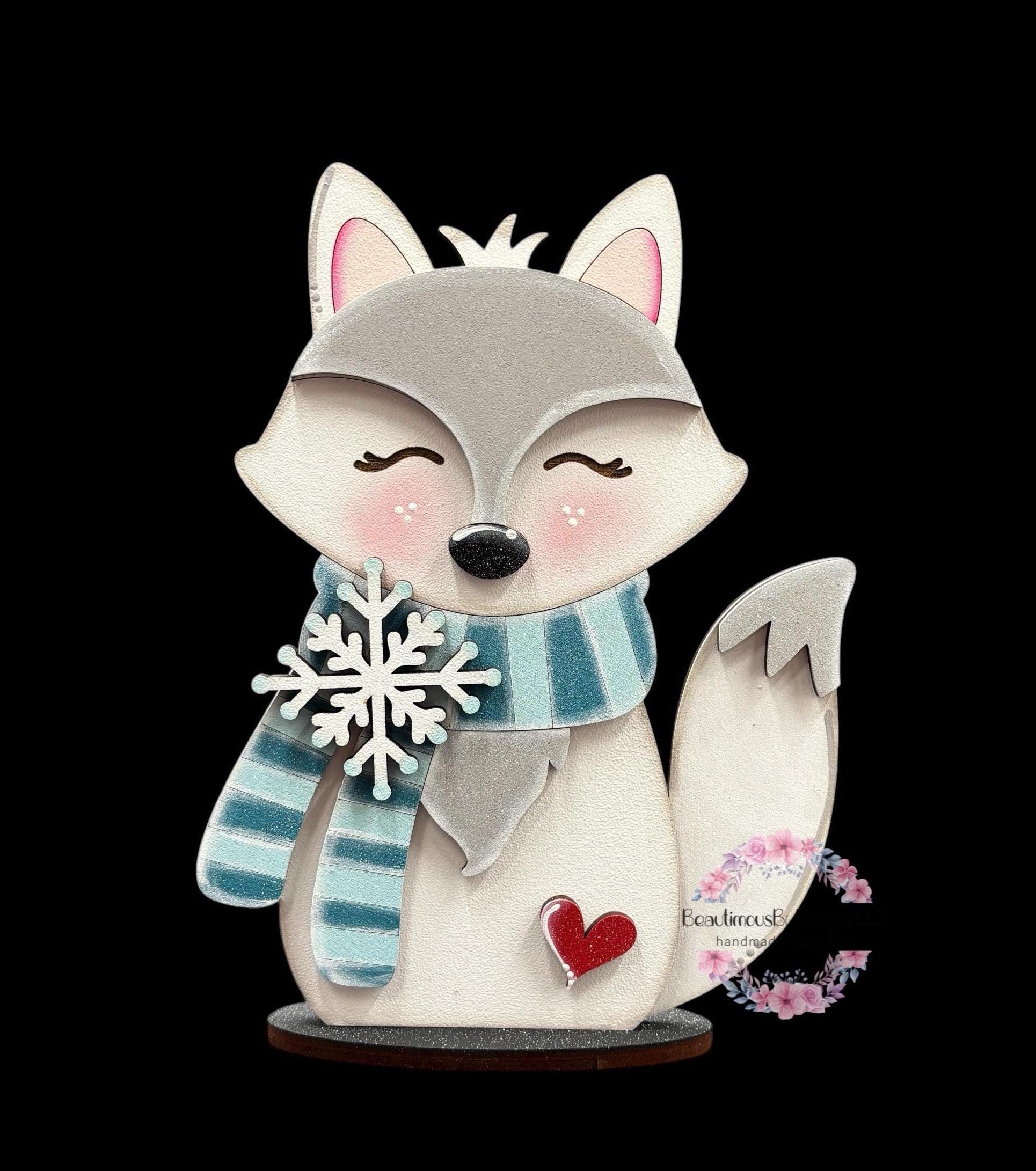 Fox Shelf Sitter, Winter Fox, Winter Shelf Sitter, Winter Decor ...