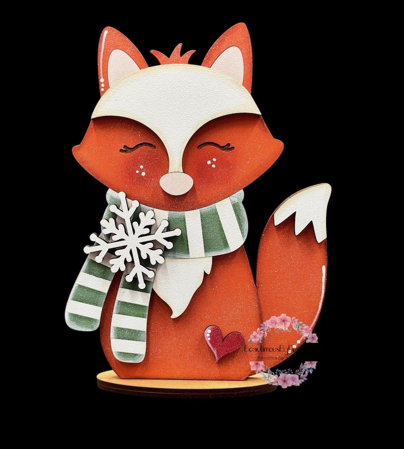 Fox Shelf Sitter, Winter Fox, Winter Shelf Sitter, Winter Decor ...