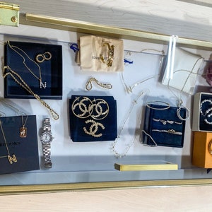 Jewelry Display Box Acrylic and Gold - Etsy Canada