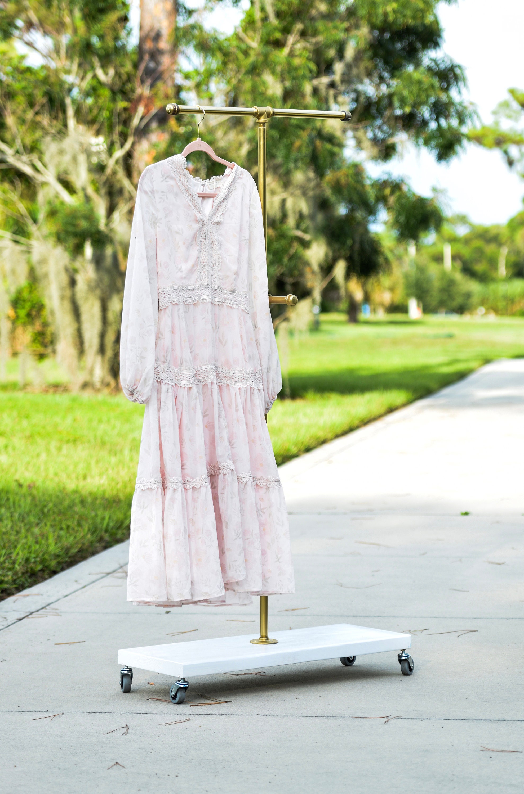 Two Way Rolling Rack T Stand Gold - Etsy