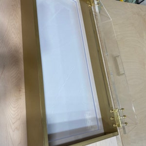 Jewelry Display Box Acrylic and Gold - Etsy Canada