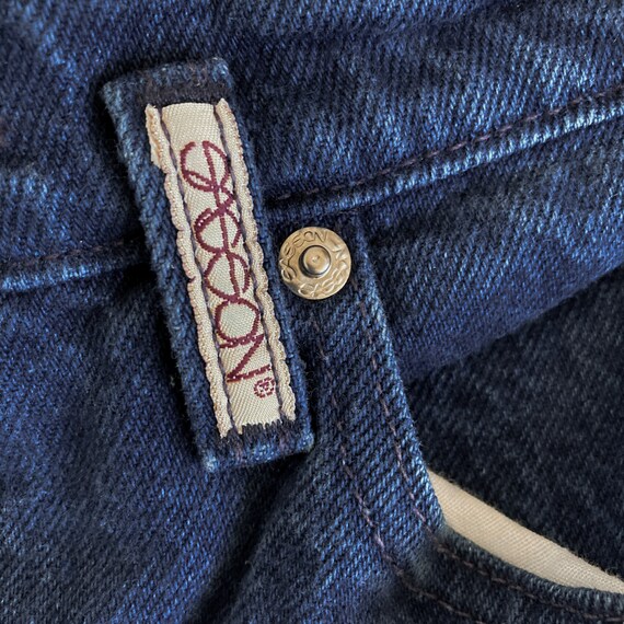 80s/90s Sasson Dark Indigo Blue High Waisted Denim Je… - Gem