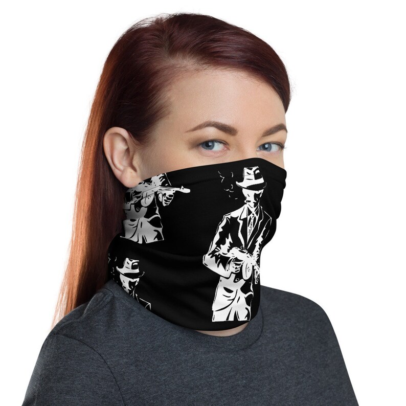 Mobster Face Mask Italian Mob Gangster Facemask Mafia OG | Etsy