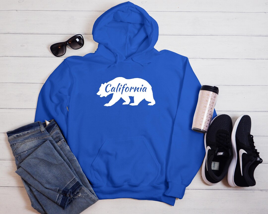 California Bear Republic Hoodie Sweatshirt, CA Pullover Hooded Sweater ...
