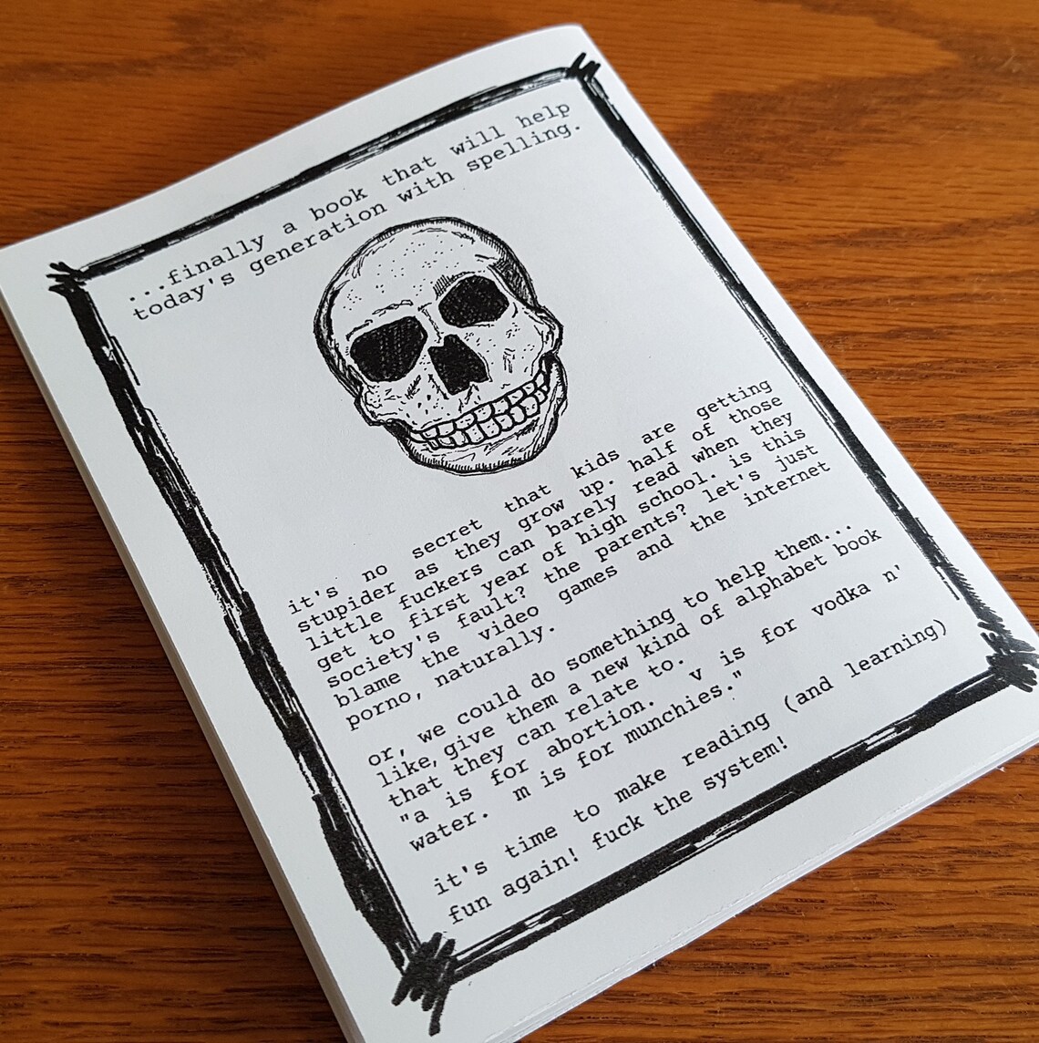 Inappropriate Abc's Zine With R-rated Alphabet and Funny - Etsy