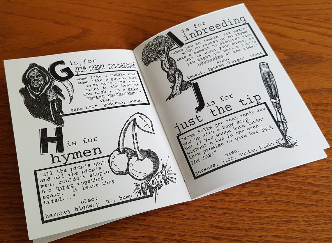 Inappropriate Abc's Zine With R-rated Alphabet and Funny | Etsy