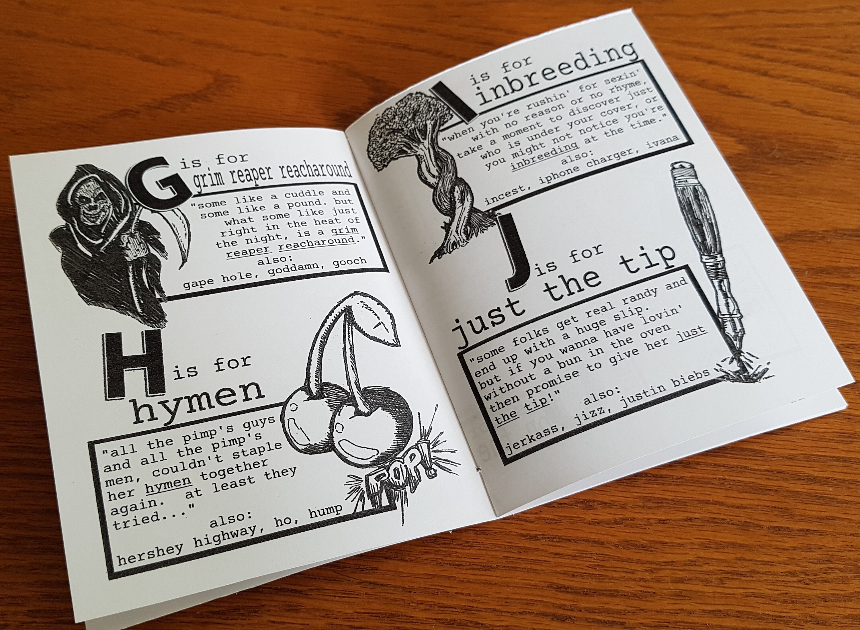 Inappropriate Abc's Zine With R-rated Alphabet and Funny - Etsy