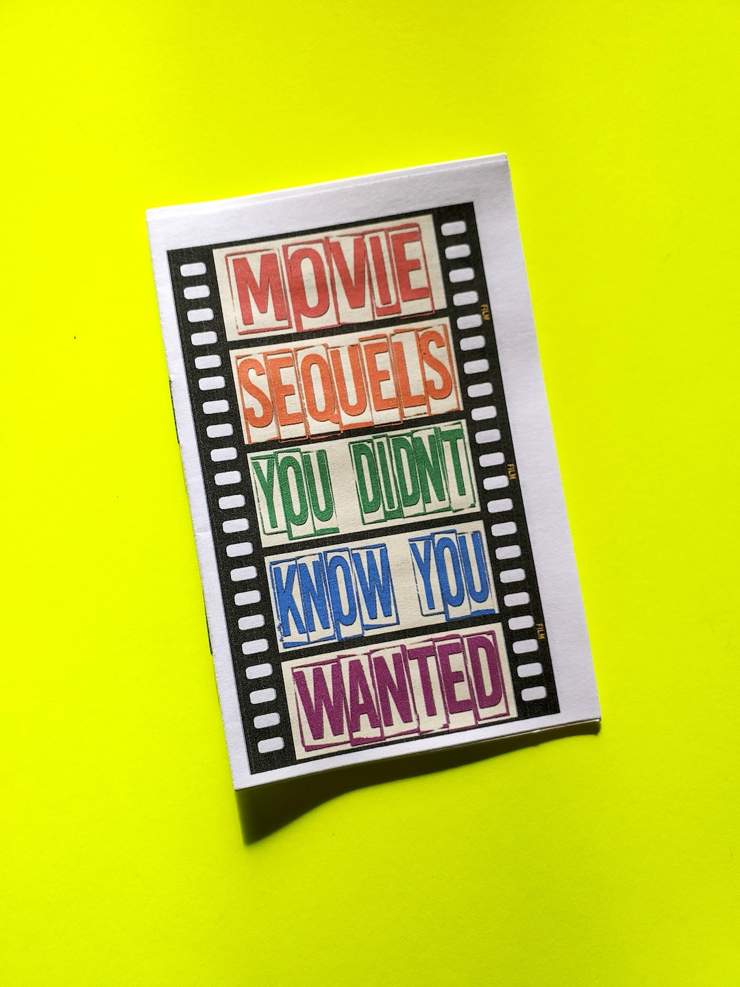 Movie Sequels You Didn't Know You Wanted - Mini Parody Zine With Funny ...