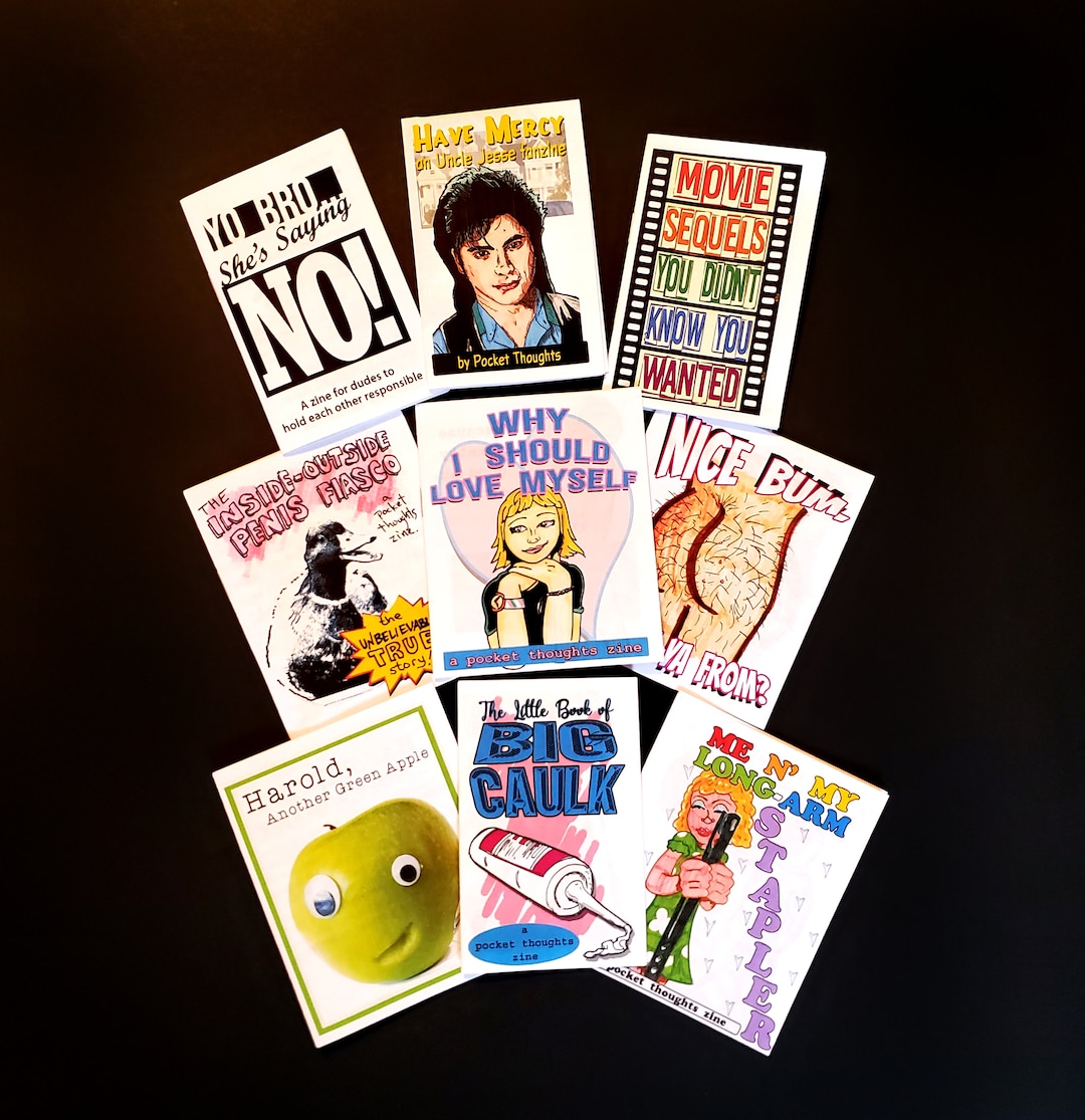 Mini Zines Bundle! - 9 Mini Zines With Comic Style Art, Thoughts, Humor and More! Also Available ...