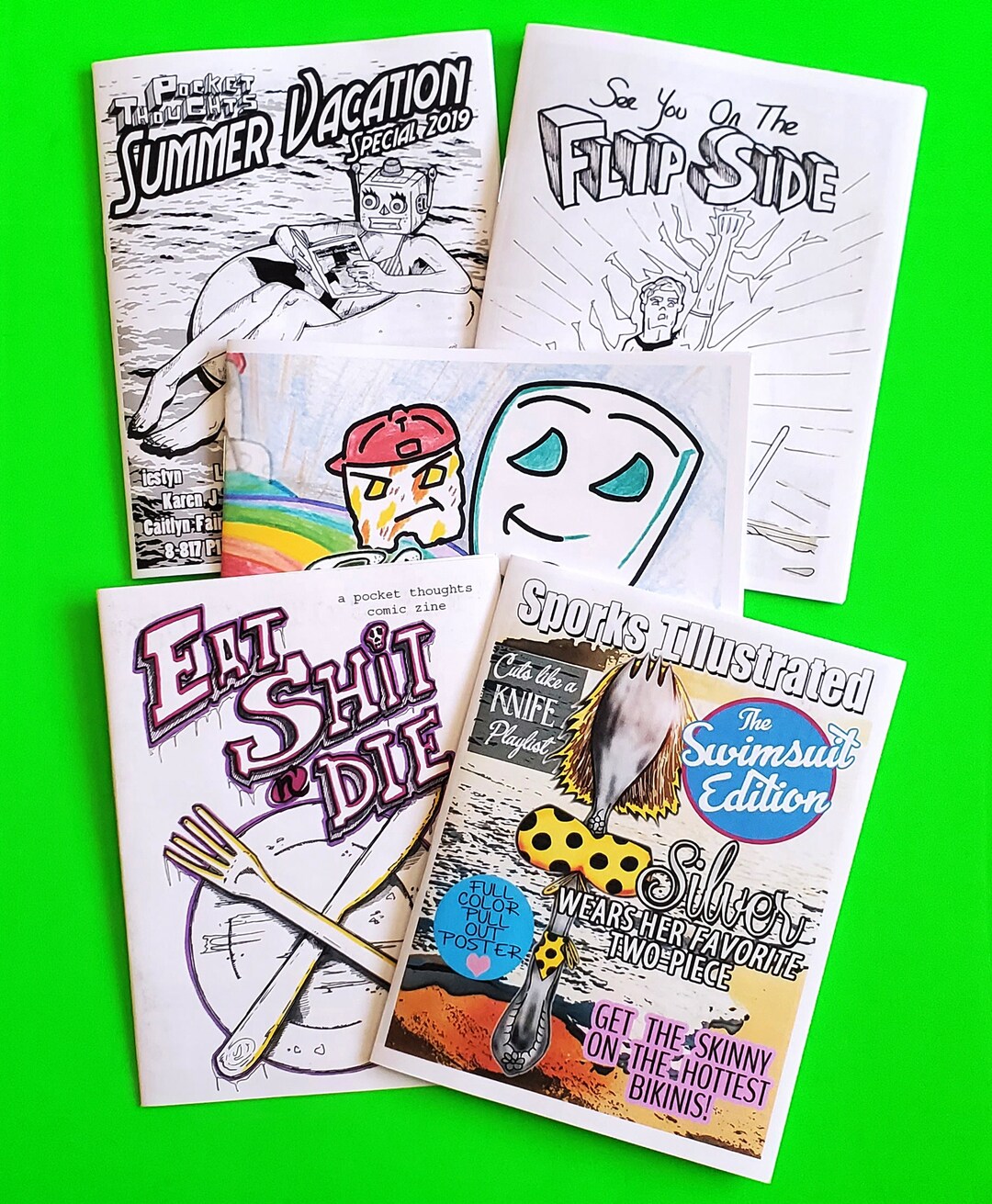 Art & Comic Zines in a Bundle Pack or Individually Funny - Etsy UK