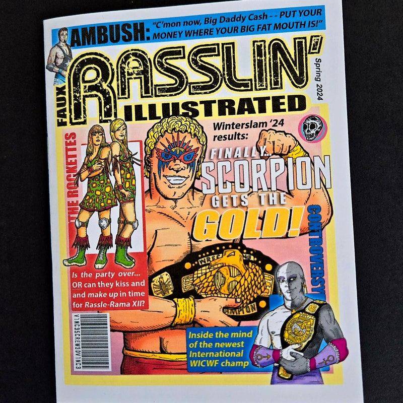 Wrestling Magazine - Etsy