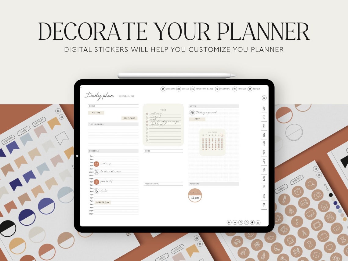 Digital Stickers for Digital Planner | Goodnotes Stickers | iPad ...
