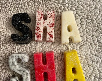 Letter Candles - Etsy