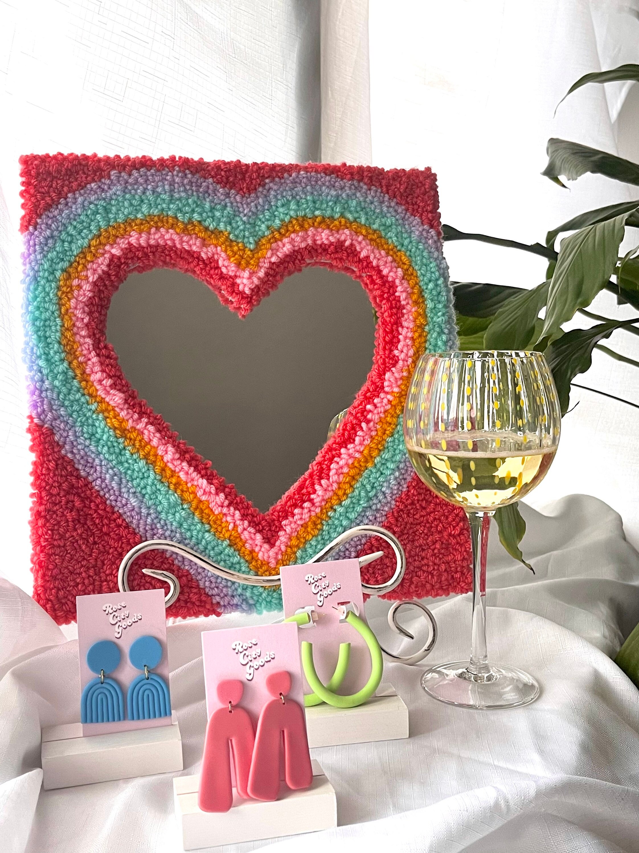 Heart Rug Mirror - Etsy