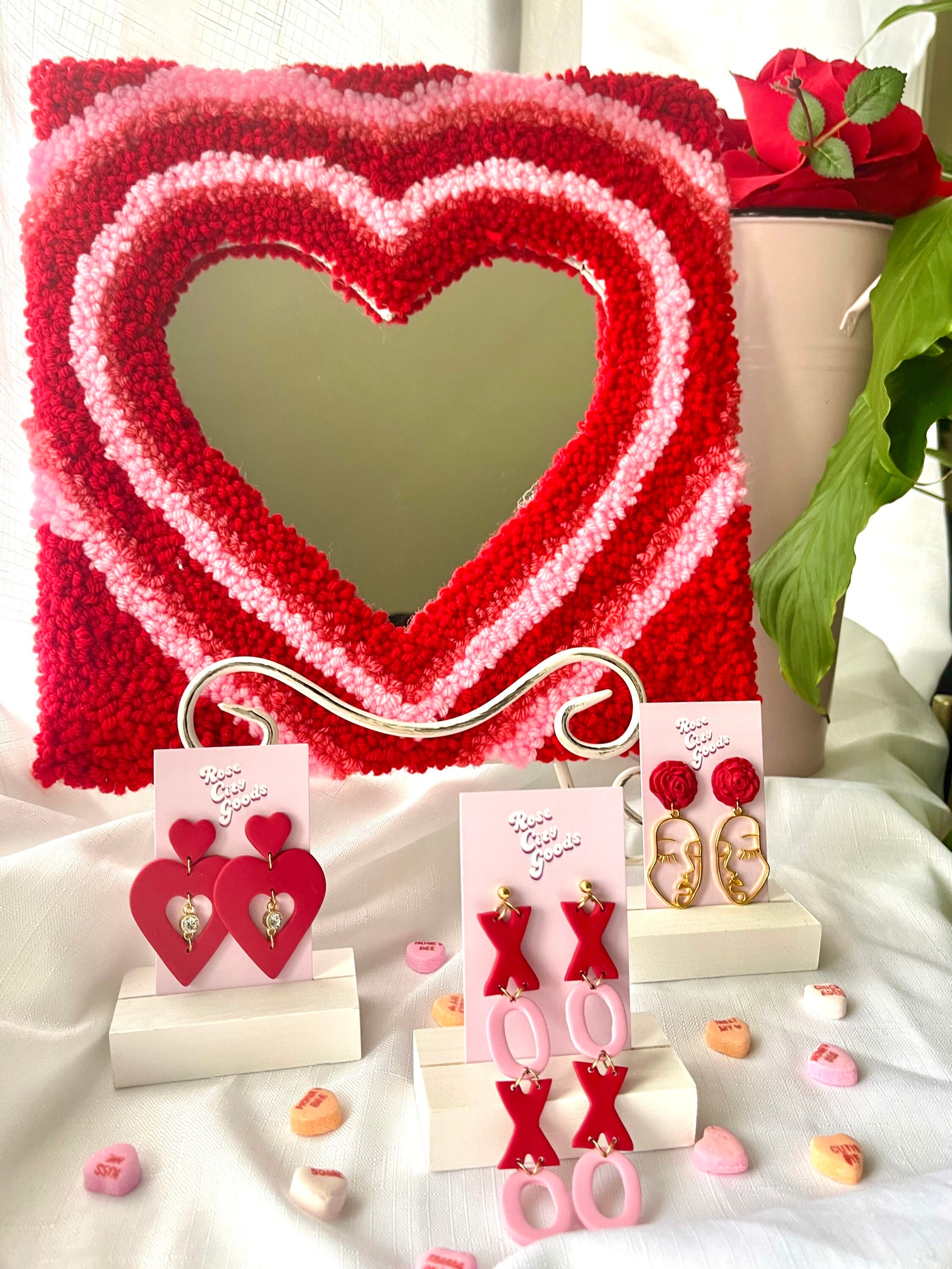 Heart Rug Mirror - Etsy