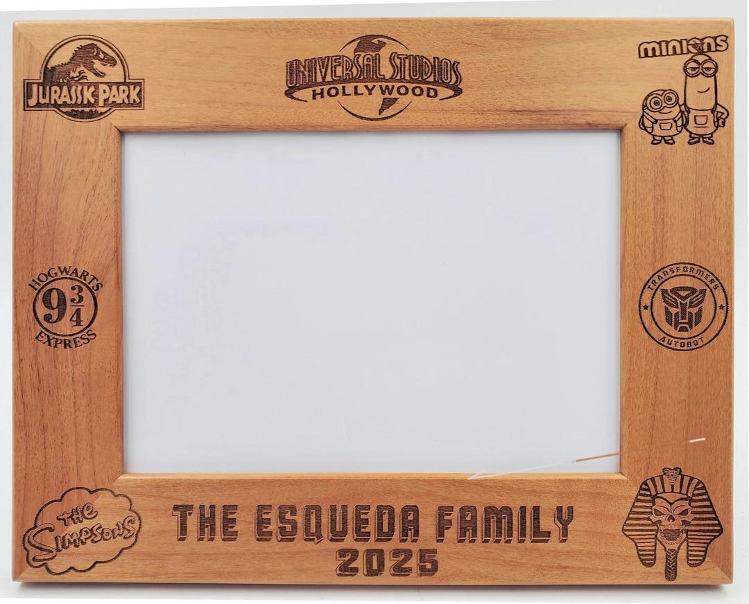 UNIVERSAL STUDIOS, Picture Frame, Personalized, Hollywood, Orlando ...