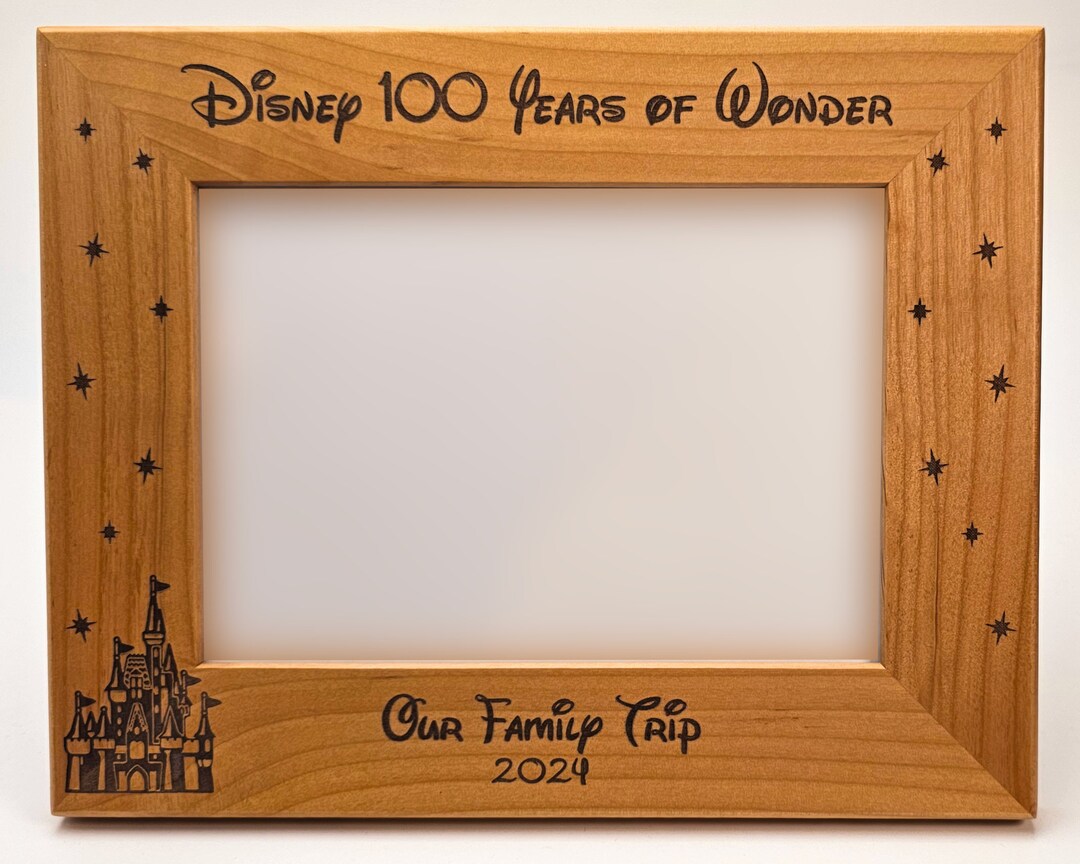 Disney Castle 100 Years of Wonder, Personalized Picture Frames, 3 Sizes ...