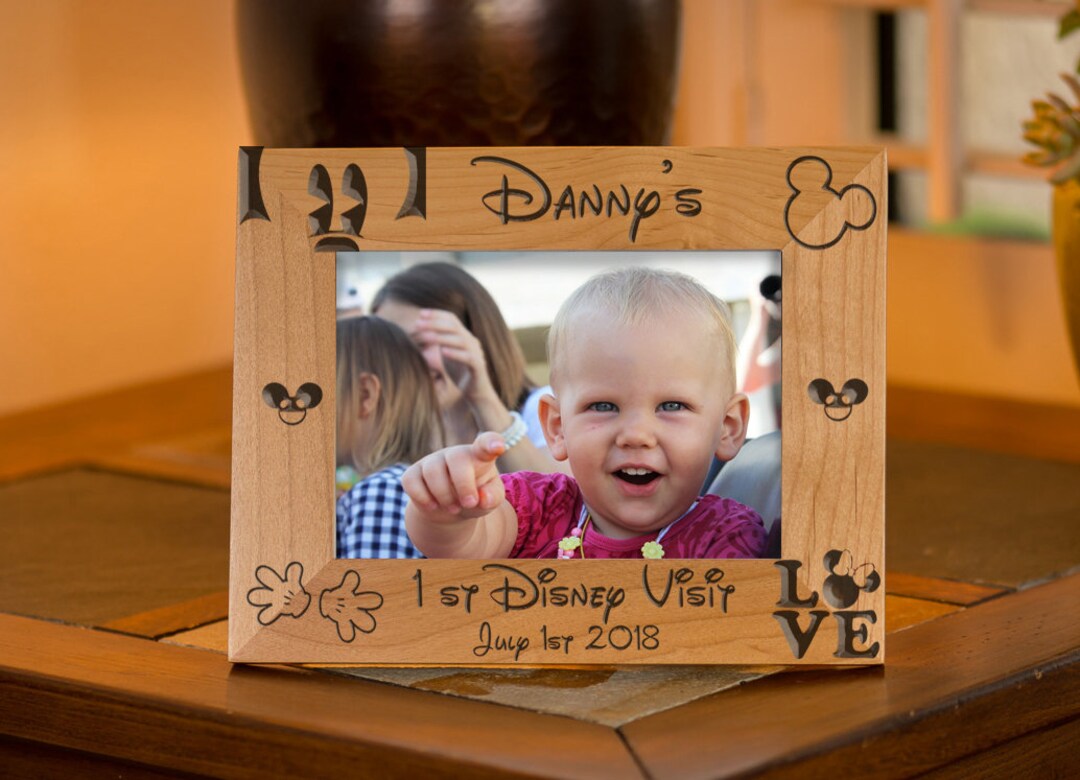 Personalized Picture Frame, 5x7, Custom Gift, Disneyland, Disneyworld ...