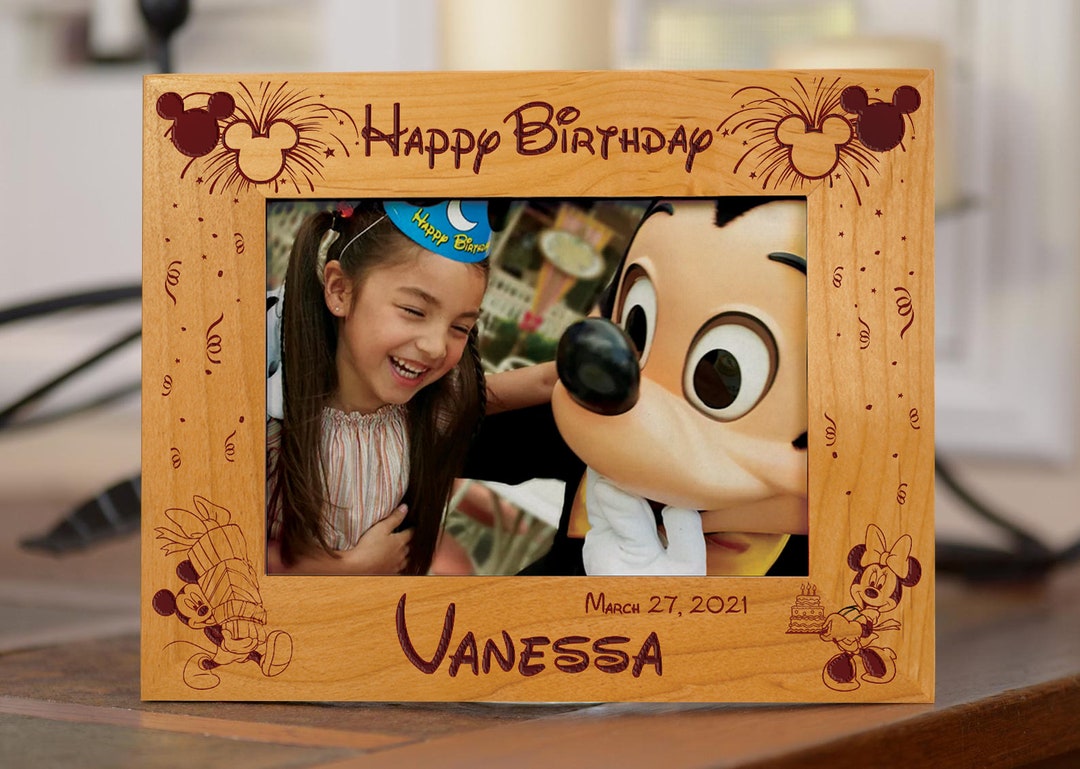 Celebrate Birthday at Disney, Personalized Picture Frame, Custom Gift ...
